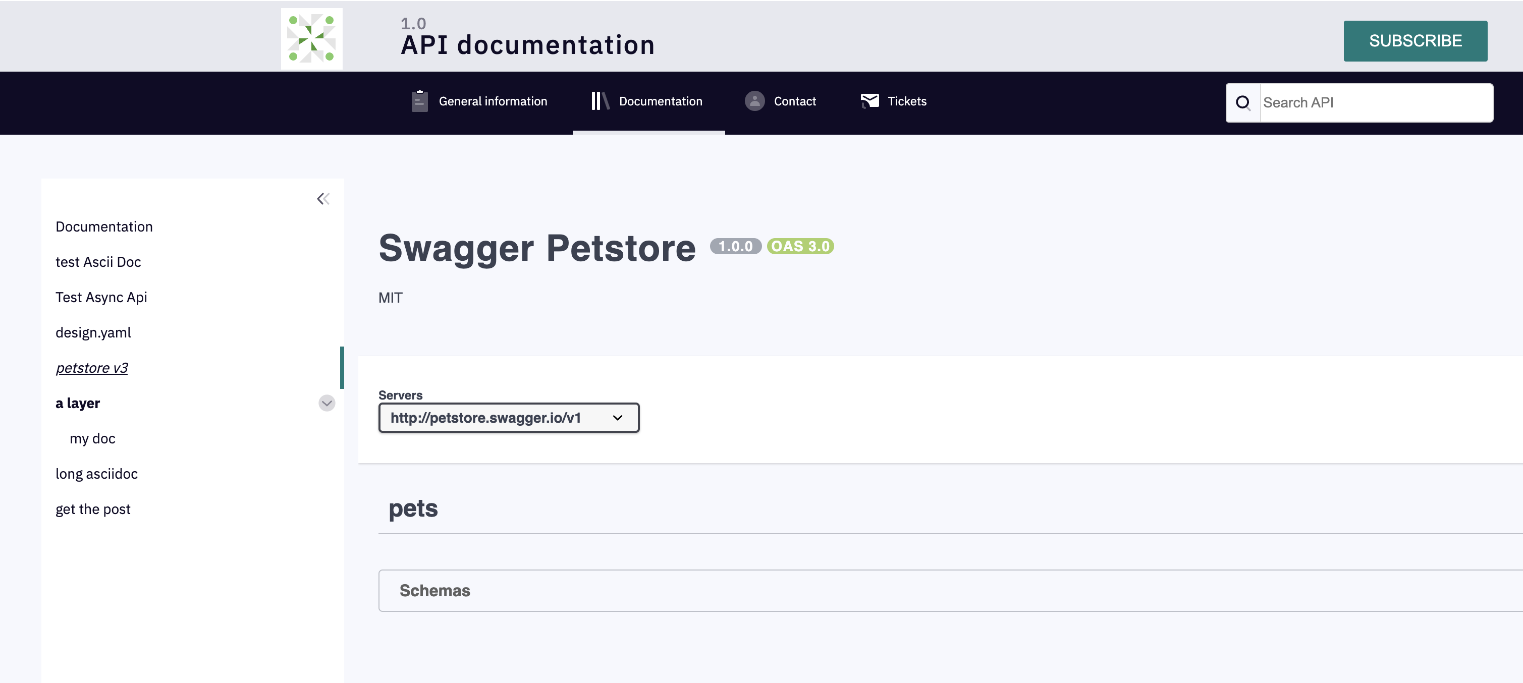API Developer Portal